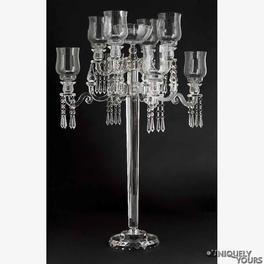 Crystal Candelabra 8 arm with bowl|34" High| #20221|Uniquely Yours ...
