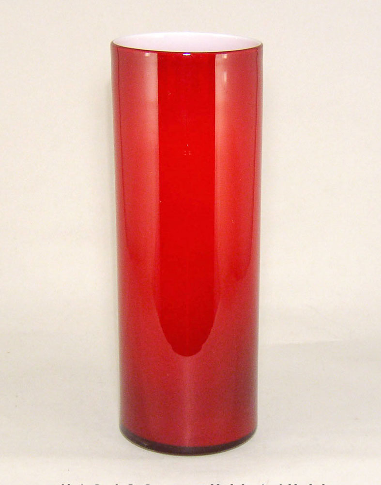 Red glass vase 14"H #12402,Uniquely Yours. Transform your space into a ...